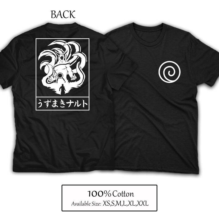 Naruto Shippuden Kyuubi Bijuu Nine Tail Fox Shirt (NA8) | Lazada PH