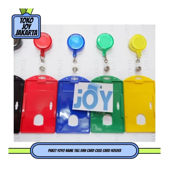 COD Paket Yoyo name tag dan card case card holder - Biru | Lazada Indonesia