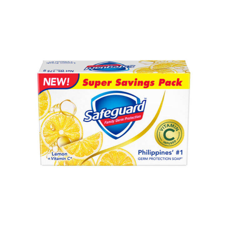 Safeguard Lemon Fresh with Vitamin C Bar Soap (3 x 175g) | Lazada PH