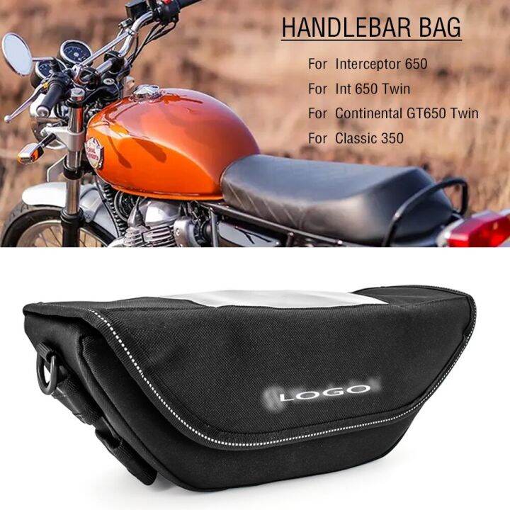 Motorcycle Waterproof Bag Storage Handlebar Bag For Royal Enfield ...