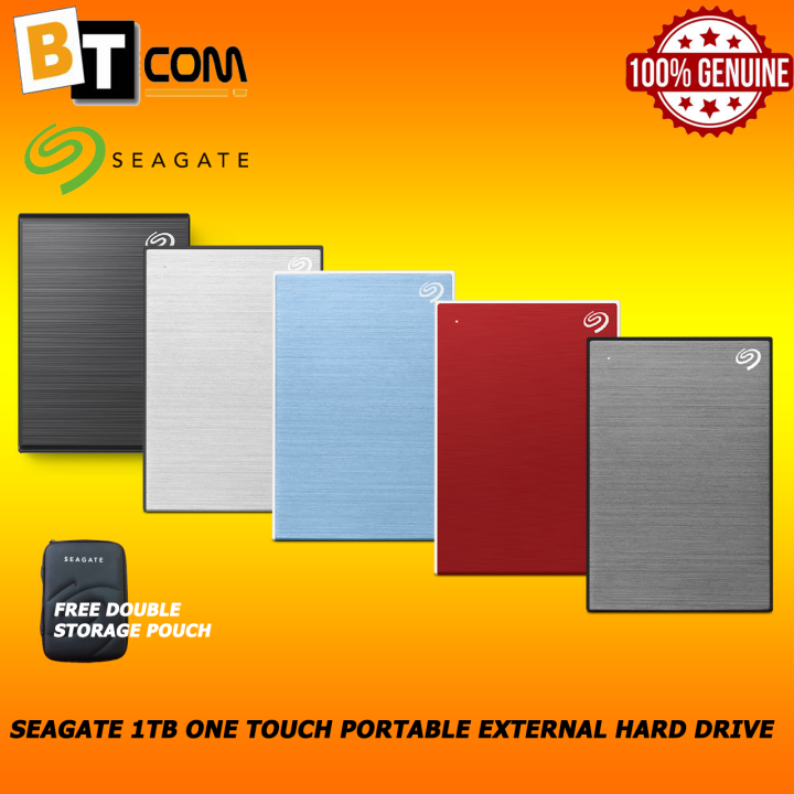 Seagate 1TB One Touch With Password Portable External Hard Drive ...