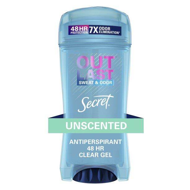 Secret Outlast Clear Gel Antiperspirant Deodorant for Women, Unscented. | Lazada.co.th