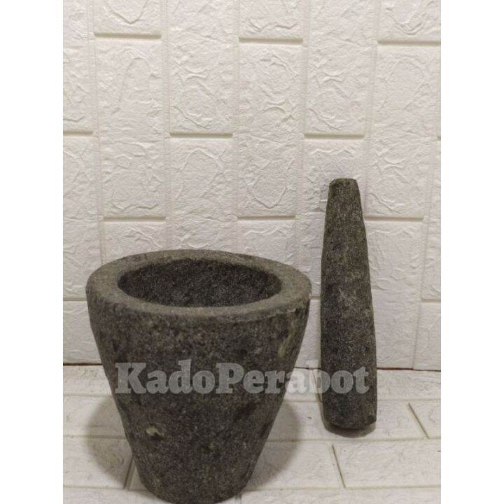 tumbukan batu bubut asli - tumbukan dapur - cobek tumbuk lumpang ...