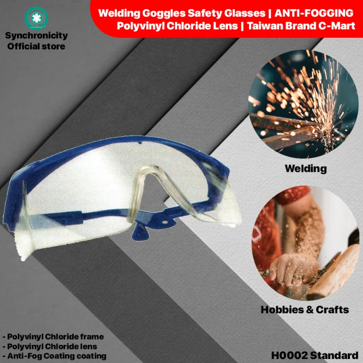 Welding Goggles Safety Glasses | ANTI-FOGGING | Polyvinyl Chloride Lens ...