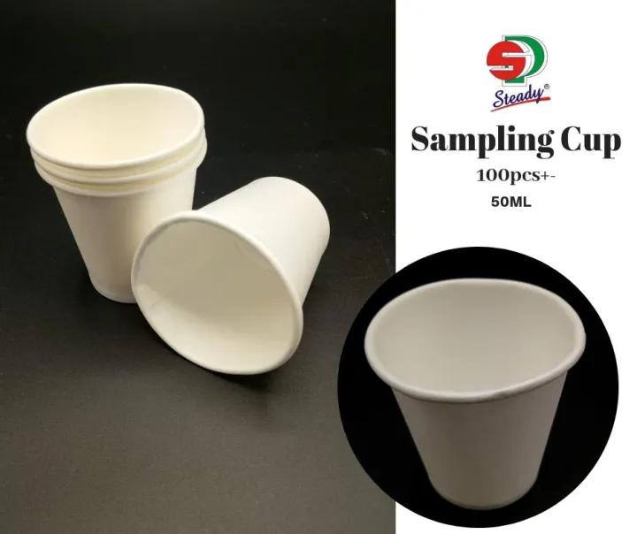 Sampling Paper Cup 50ML 100PCS+- | Lazada