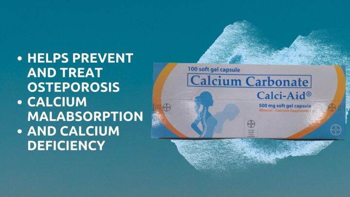 Calci-Aid 500mg soft gel capsule (Calcium Carbonate) 1s | Lazada PH