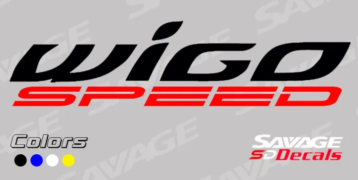 WIGO Speed Car Sticker | Lazada PH