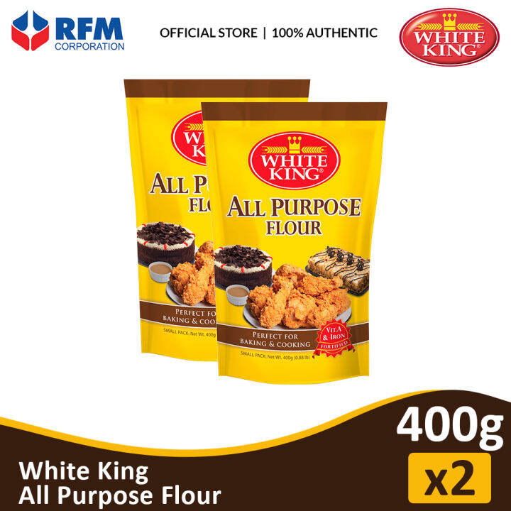 White King All Purpose Flour Small Pack 400g - Set of 2s | Lazada PH
