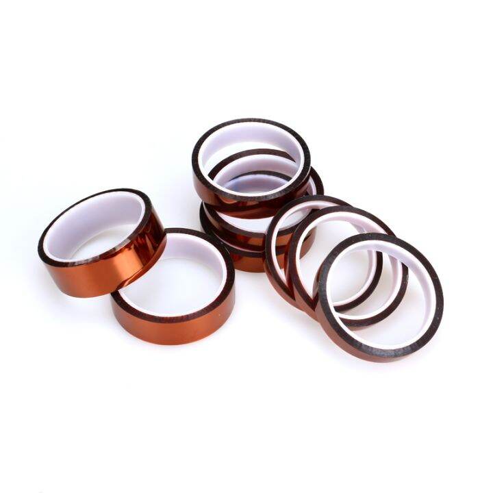 33m 100ft Adhesive Tape Gold High Temperature Heat Resistant Polyimide ...