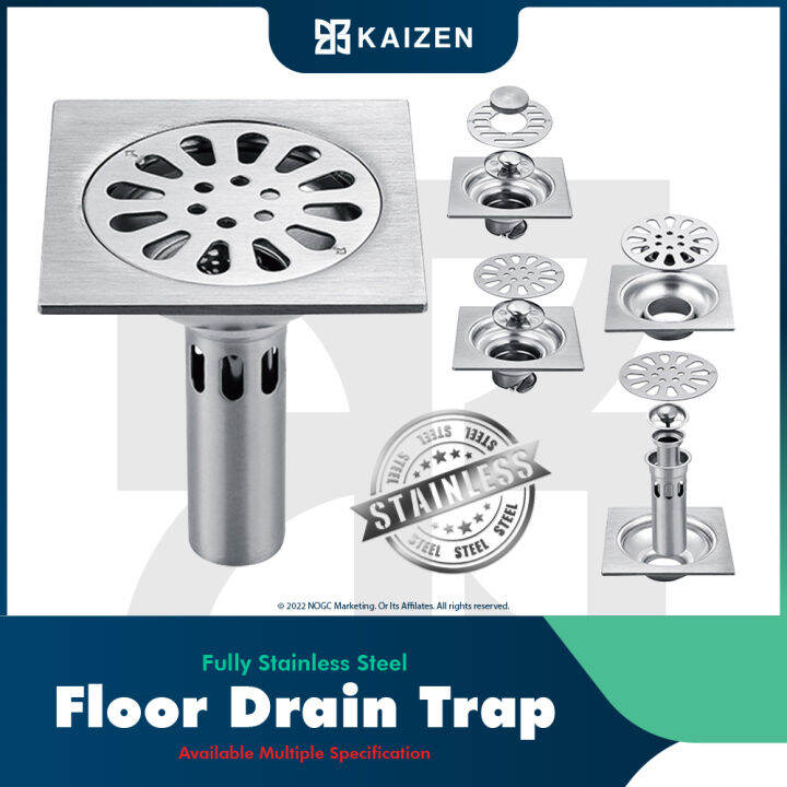 KAIZEN SUS304 KAIZEN [MULTIPLE OPTION] SUS304 Stainless Steel Floor ...