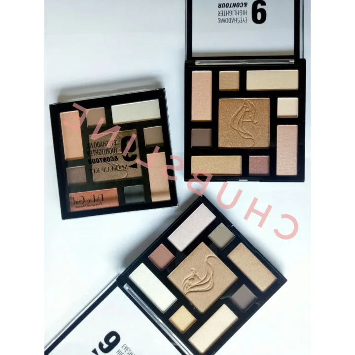 Dodo Girl 9 Color Eyeshadow Highlighter Makeup Kit | Lazada PH