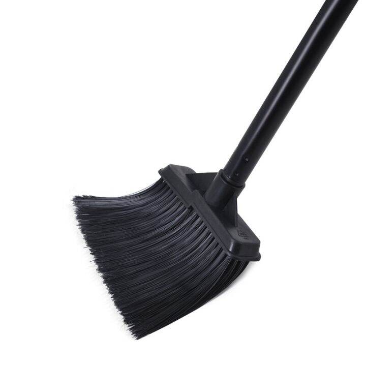 broomBusiness Black Broom Bristle Small Broom Short Handle Toilet Broom ...