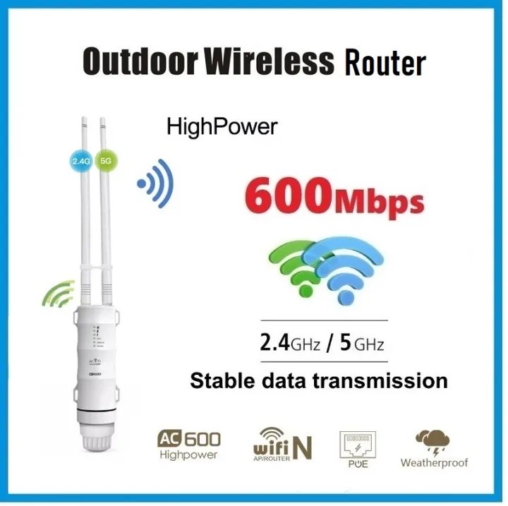 600Mbps Access Point Wifi 2.4G+5G Dual Band Router AP High power and ...