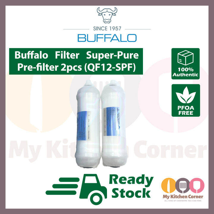 Buffalo Super-Pure Pre-Filter Cartridge 2pcs Set for Buffalo π-Water ...