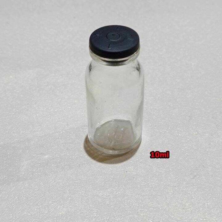 BEST Botol Kaca Vial 10ml 10 ml tutup karet Botol Kaca Mini Botol ...