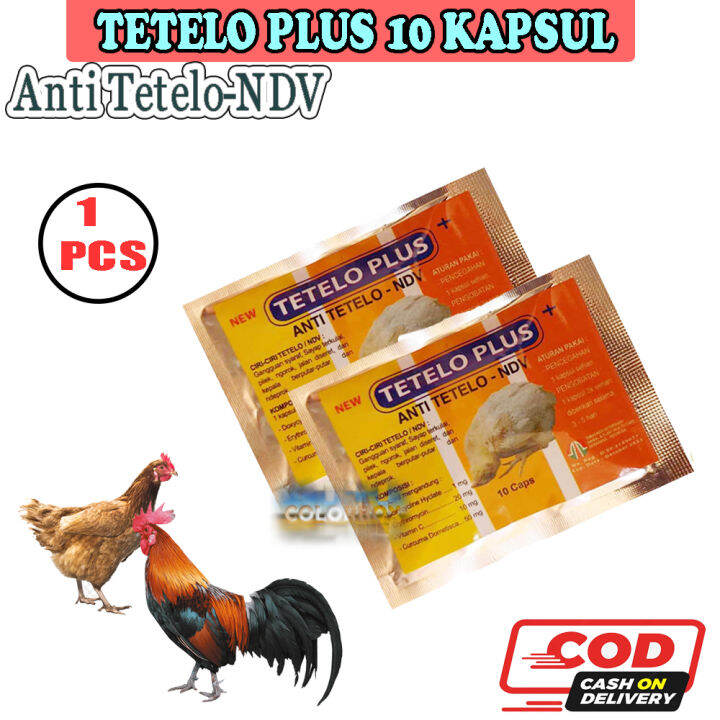 MR Tetelo Plus isi 10 Kapsul Obat Anti Tetelo Ndv Ayam Obat Ayam Tetelo Obat Ayam Stress Vitamin ...