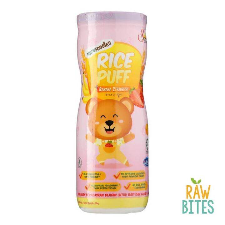 Natufoodies Rice Puff - Banana Strawberry 60g (8mos+) | Lazada PH