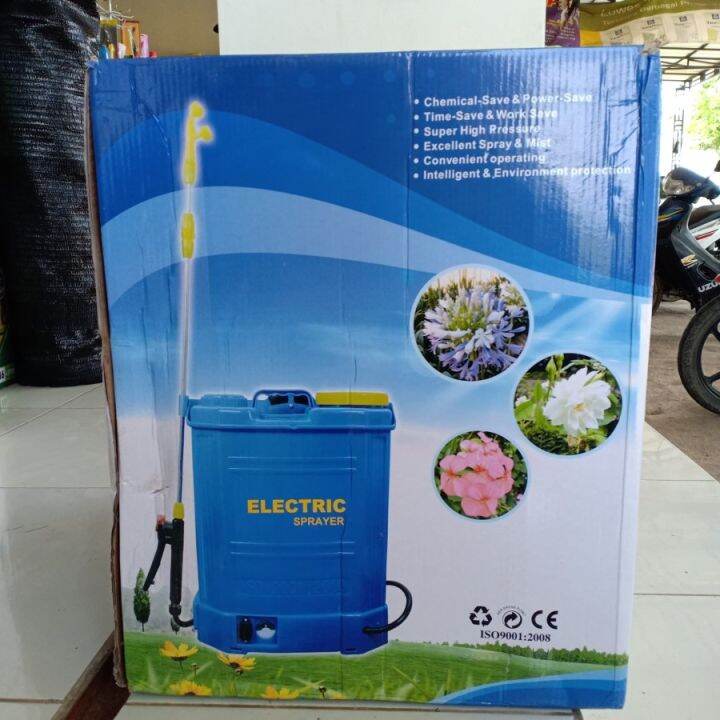 Sprayer Elektrik 16 Liter SUMOSAN Tanki Semprotan Hama pertanian 16 ...