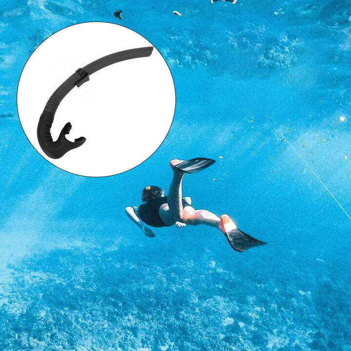 Freediving Breathing Tube Diving Snorkeling Gear Professional PVC ...