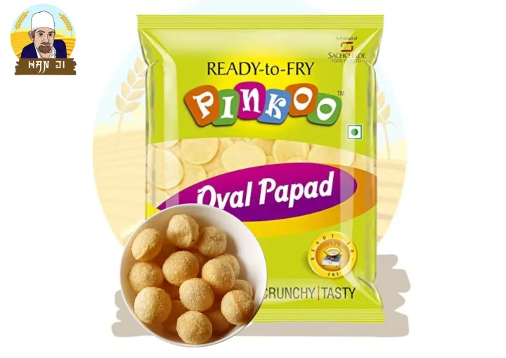 Pinkoo Oval Papad Pani Puri 1KG แผ่นทอดปานิปุริ 1กก | Lazada.co.th