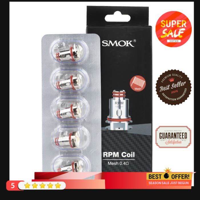 REPLACEMENT COIL 0.4 SMOK RPM COIL MESH AUTHENTIC | Lazada Indonesia
