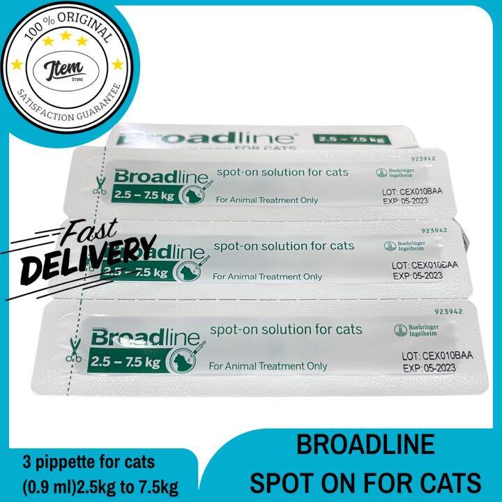 Broadline Spot On Solution For Cats 2.5-7.5kg | Lazada PH