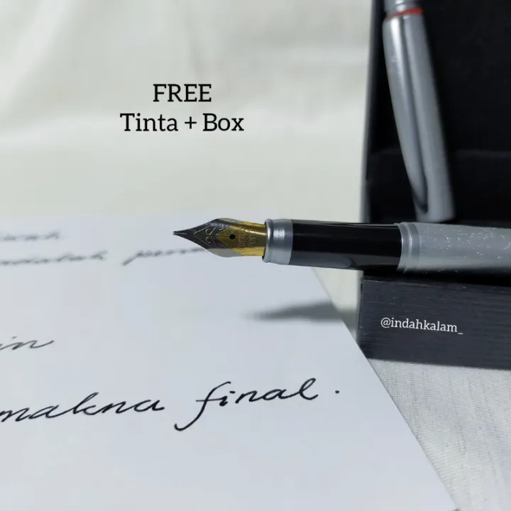 [LANGKA] Fountain Pen Flair Line Red Set Box Nib Kalam Pena Pulpen Kaligrafi Arab - Kalam Qalam ...