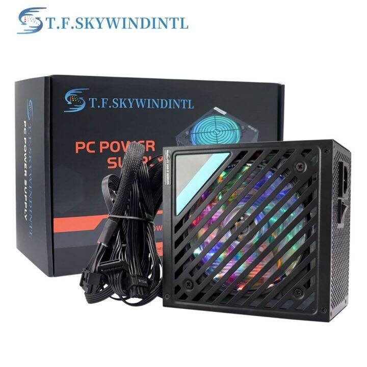 Catu Daya เกมส์ PC 700W Kipas Senyap PFC ATX 20 + 4Pin 12V เครื่องพีซี SATA Komputer Daya เกมส์ ...