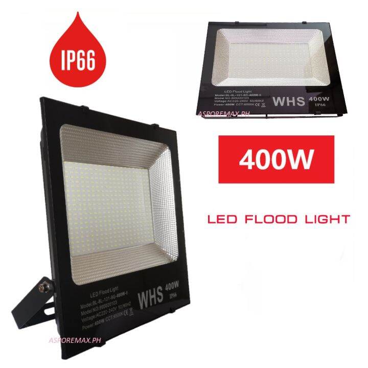 300W 400W LED Flood Light IP66 Waterproof WHS Outdoor | Lazada PH