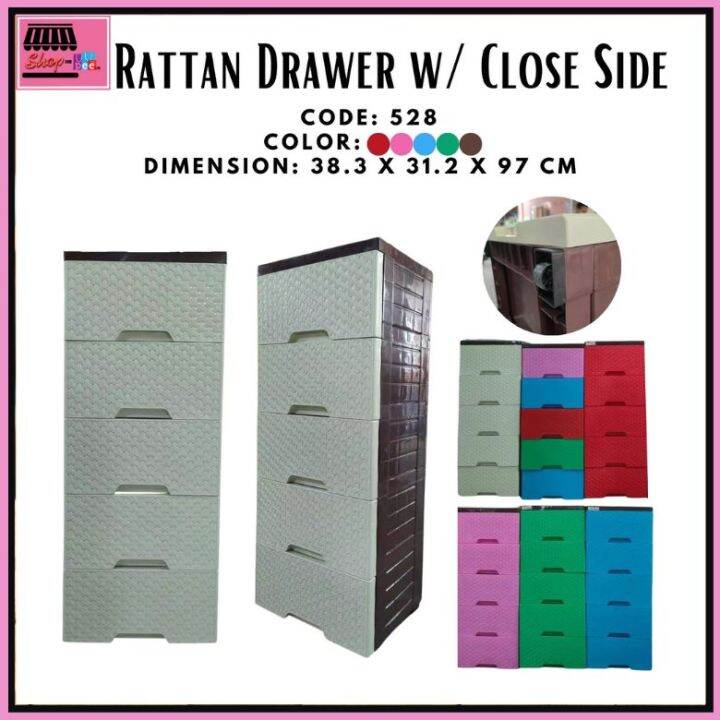 528 RATTAN DRAWER WITH CLOSE SIDE/SPACE SAVERS/ORGANIZER/LAGAYAN NG ...