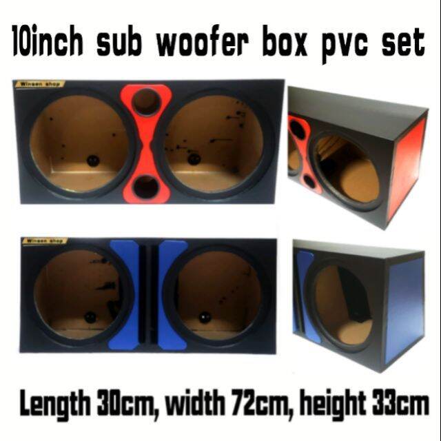 10inch sub woofer box pvc set double | Lazada