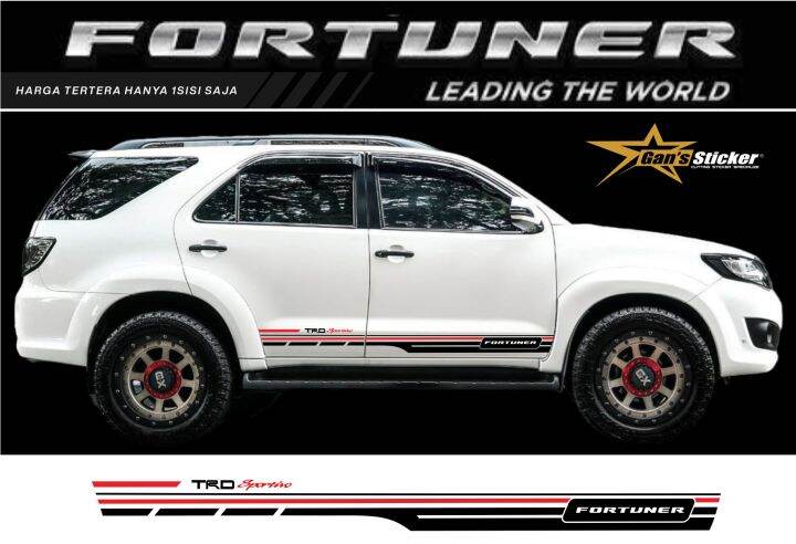 sticker toyota fortuner aksesories toyota fortuner | Lazada Indonesia