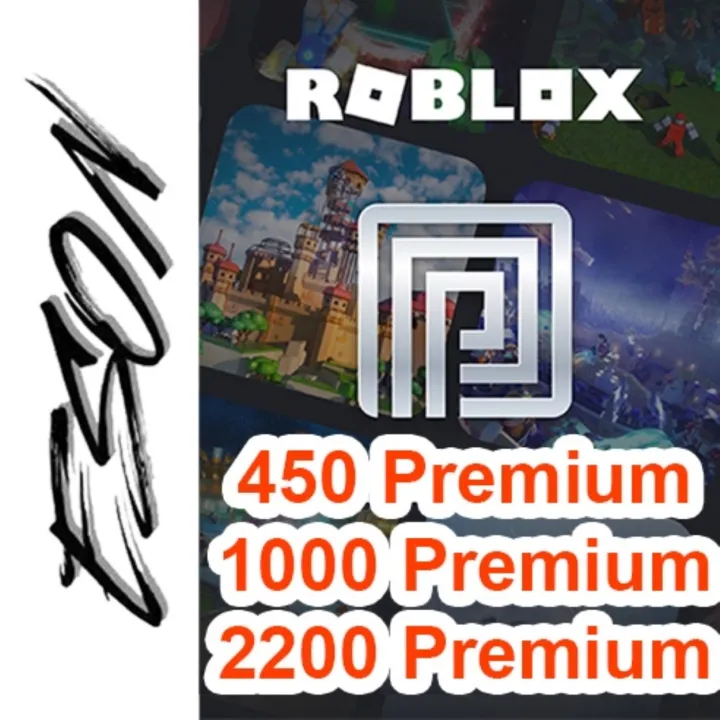 Roblox Robux Premium (450 1000 2200 2640 Robux with Premium) - Digital ...