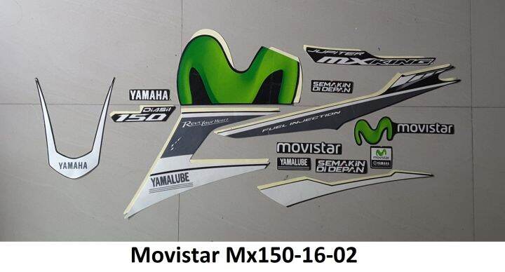 SNIPER Mx150 16 MOVISTAR BLACK Stock Decal/Sticker | Lazada PH