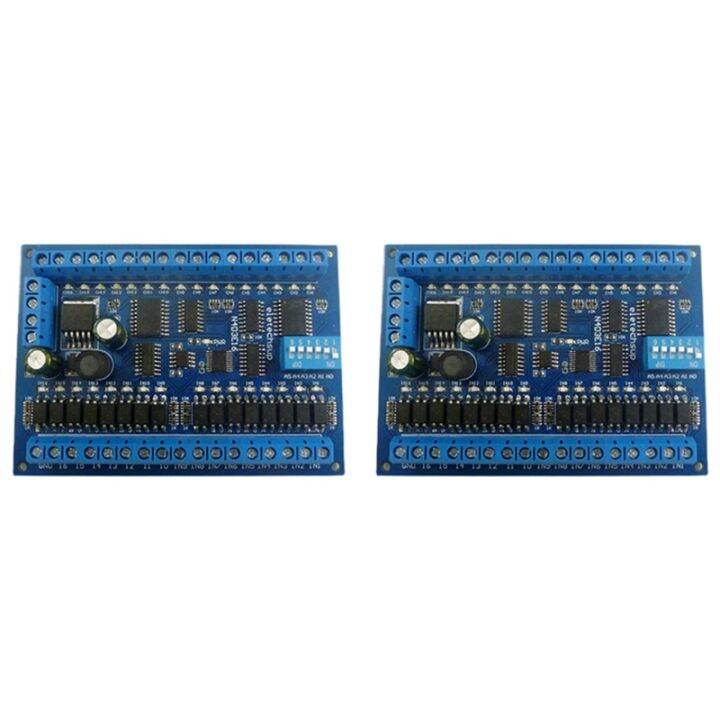 2X DC 12V 24V 16 Input 16 Output RS485 Remote Control Switch PLC IO Expansion Board Modbus RTU ...