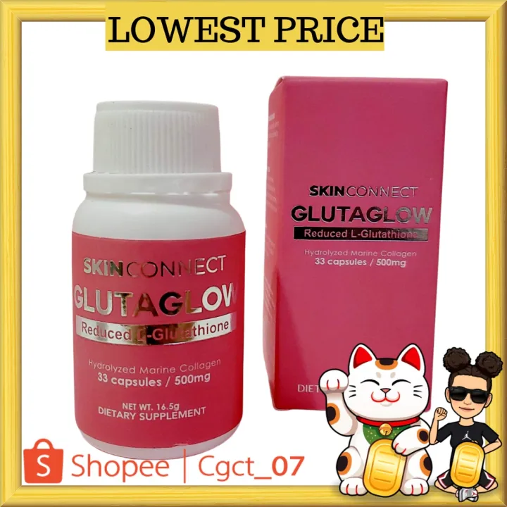 【Hot Stock】 Skin Connect Gluta Glow L-Glutathione 33 caps | Lazada PH