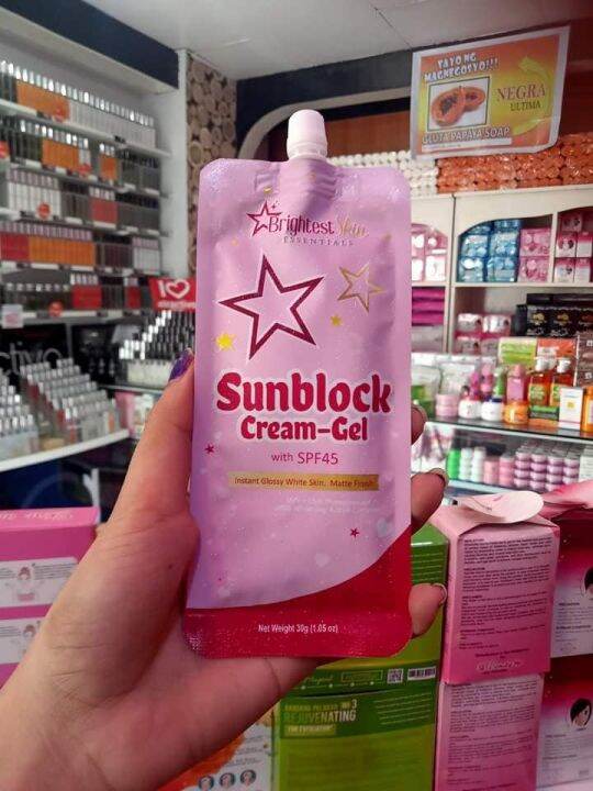 Sunblock Cream-Gel with SPF45 Brightest Skin Essentials | Lazada PH