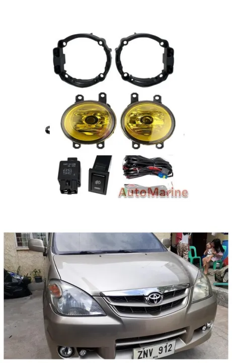 （with wire and switch）Fog lamp assembly fog light with cover for TOYOTA AVANZA 2008 2009 2010 ...