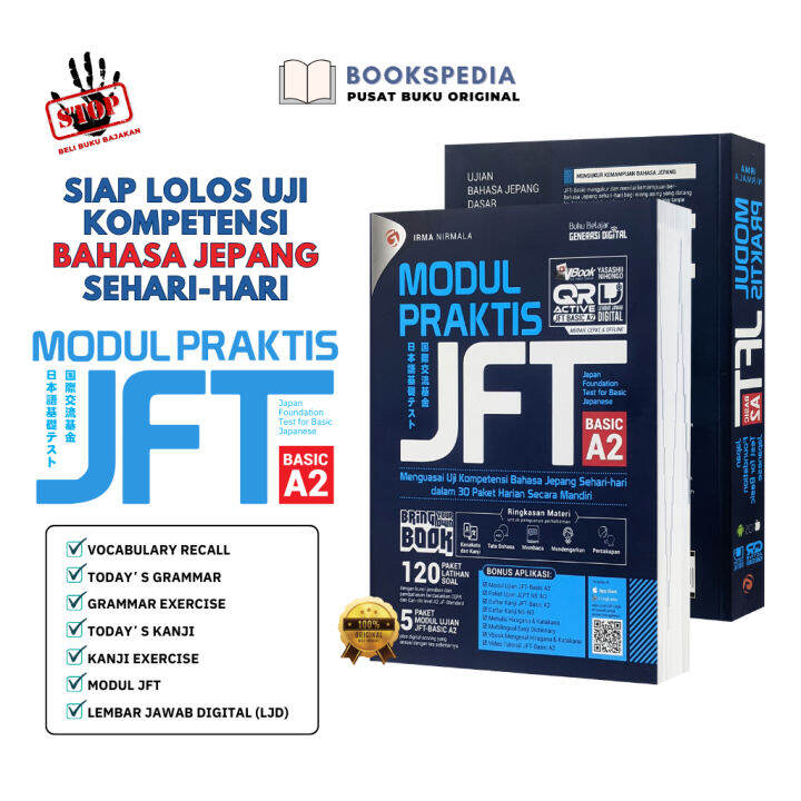 Buku Uji Kompetensi Bahasa Jepang - Modul Praktis JFT Basic A2 | Lazada Indonesia