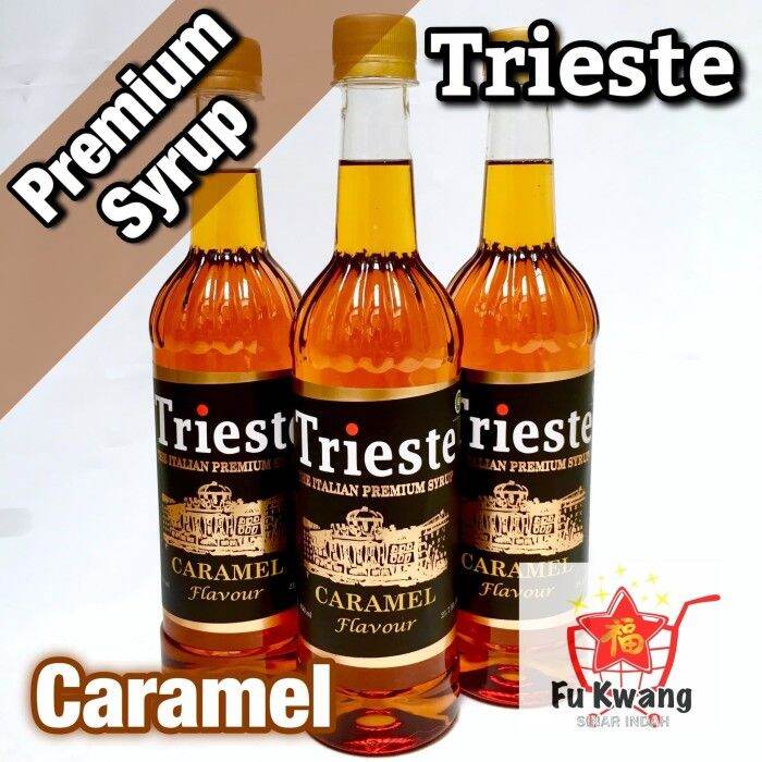 Sirup Trieste Premium Syrup Rasa Caramel Flavour 650 ml | Lazada Indonesia