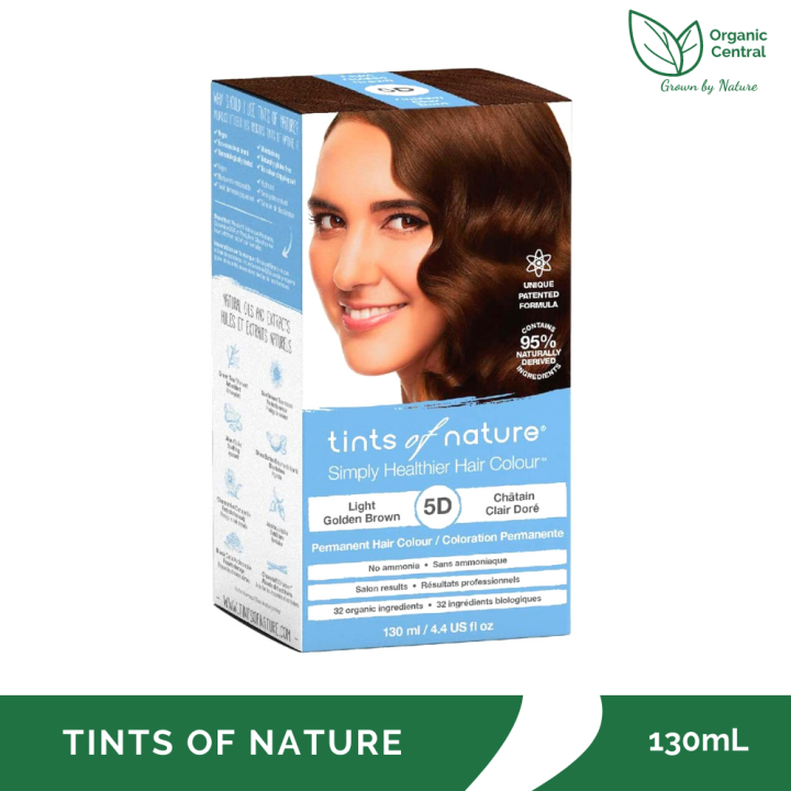 Tints of Nature 5D Natural Light Golden Brown Permanent Hair Dye 130mL | Lazada PH