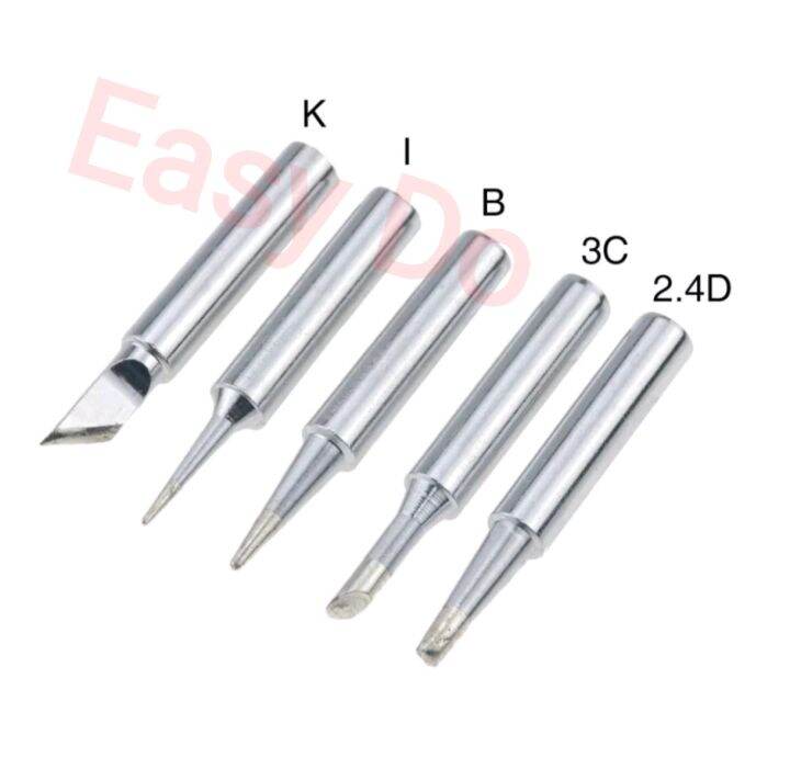 5pcs 936 Electric Brass Soldering Irons Tip Solder Station Conical ...