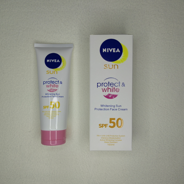 100ml NIVEA Sun Protect & White Face Cream SPF50 Whitening Sunscreen ...