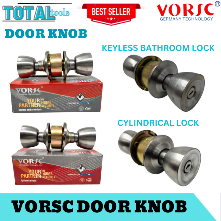VORSC DOOR KNOB KEYLESS BATHROOM LOCK and CYLINDRICAL LOCK | Lazada PH