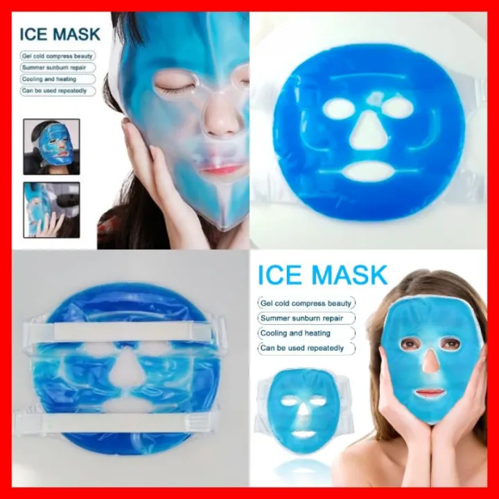 special offer Cooling Gel Ice Mask Full Face Reusable Cold Compress ...