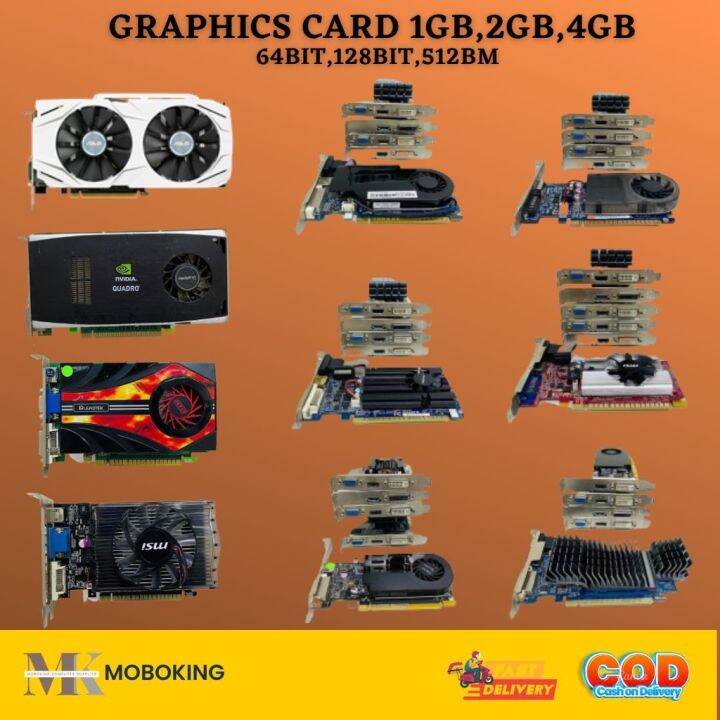 LOW PROFILE GRAPHICS CARD 1GB 2GB 64BIT 128BIT DDR3 VIDEOCARD FOR PC ...