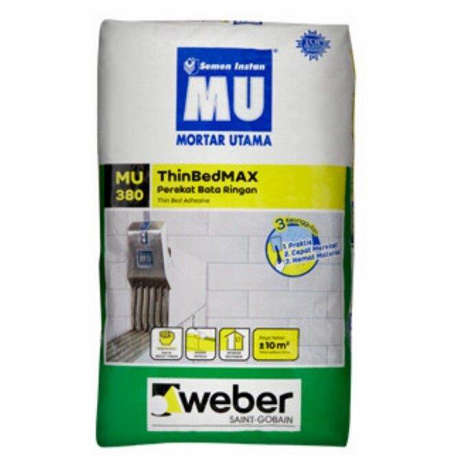 MU 380 / Perekat bata ringan MU380 / Lem Hebel / 1kg / Eceran | Lazada ...