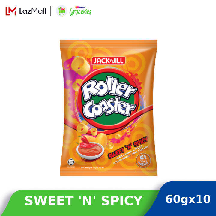 Jack'nJill Roller Coaster Sweet & Spicy 60g x 10 | Lazada