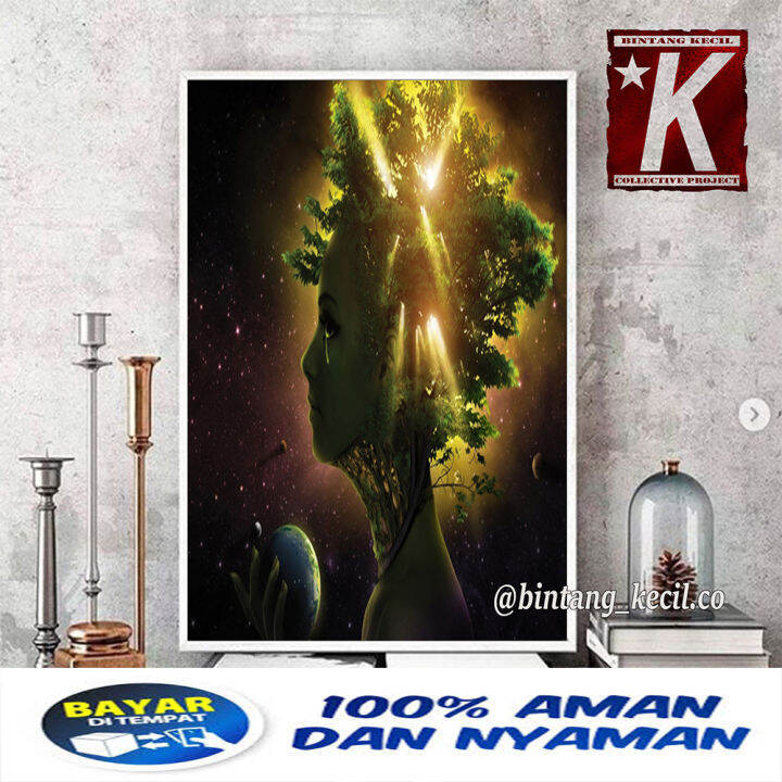 Poster Kayu - Artwork 04/ Hiasan Dinding Rumah / Hiasan Dinding Ruang ...