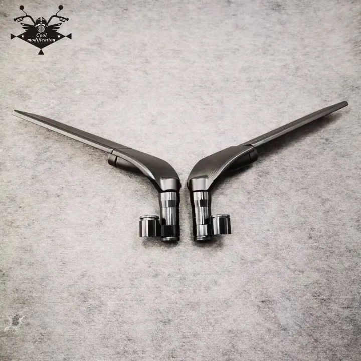 Modified Motorcycle Rearview Mirrors Wind Wing Adjustable Rotating Side ...